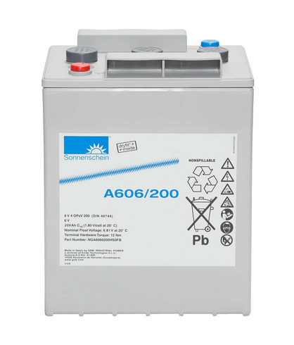 Sonnenschein A606/200 – 6 V 200 Ah VRLA-Gel-Batterie | SONA606/200